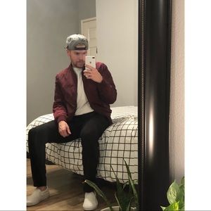 Express | Jackets & Coats | Mens Bomber Jacket Removable Inner Hoodie ...